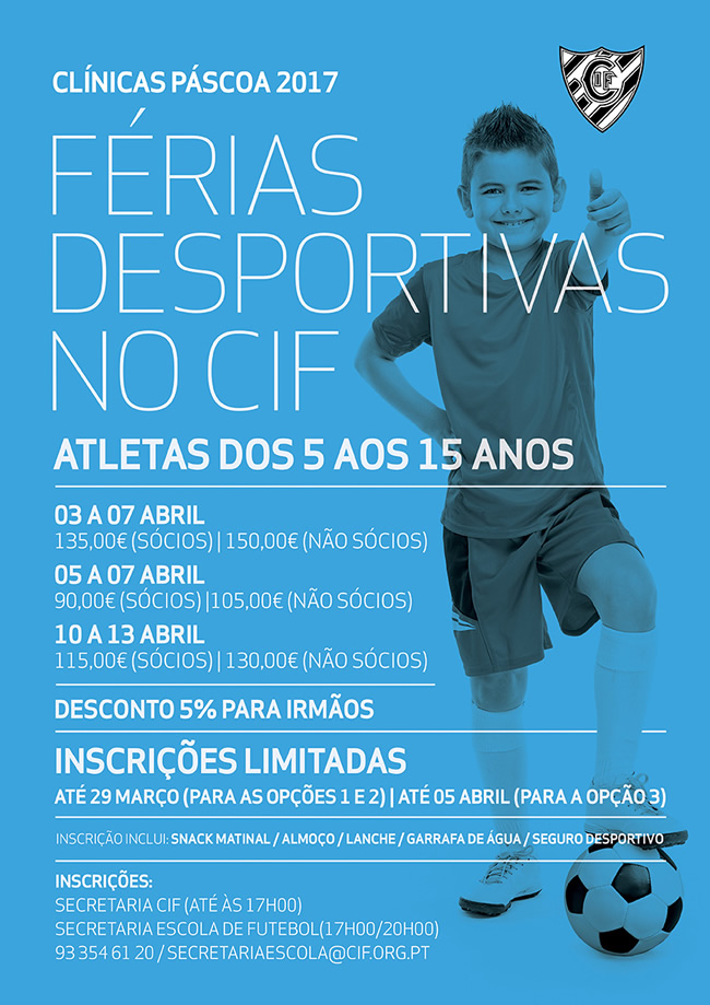 Férias desportivas no CIF: Páscoa 2017